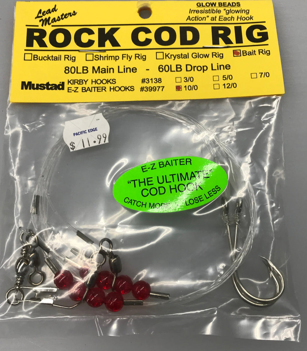 Lead Master Rock Cod Bait Rig 10/1 – Pacific Edge Tackle