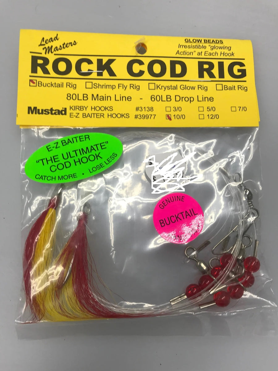 Lead Master Rock Cod Rig Bucktail 10/0 – Pacific Edge Tackle