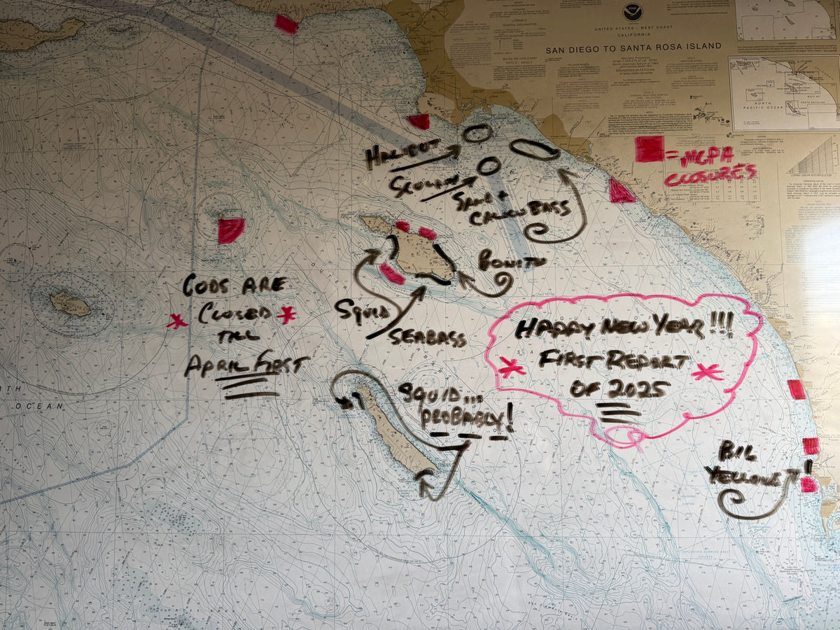 Fish Report Map- Not for Sale – Pacific Edge Tackle